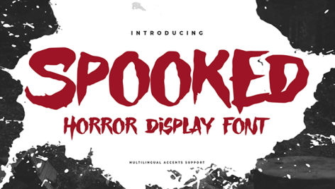 فونت انگلیسی Spooked - دیزاین سرا | مرجع دانلود فونت و ابزار های گرافیکی