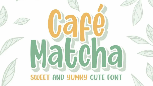 فونت انگلیسی Cafe Matcha - دیزاین سرا | مرجع دانلود فونت و ابزار های ...