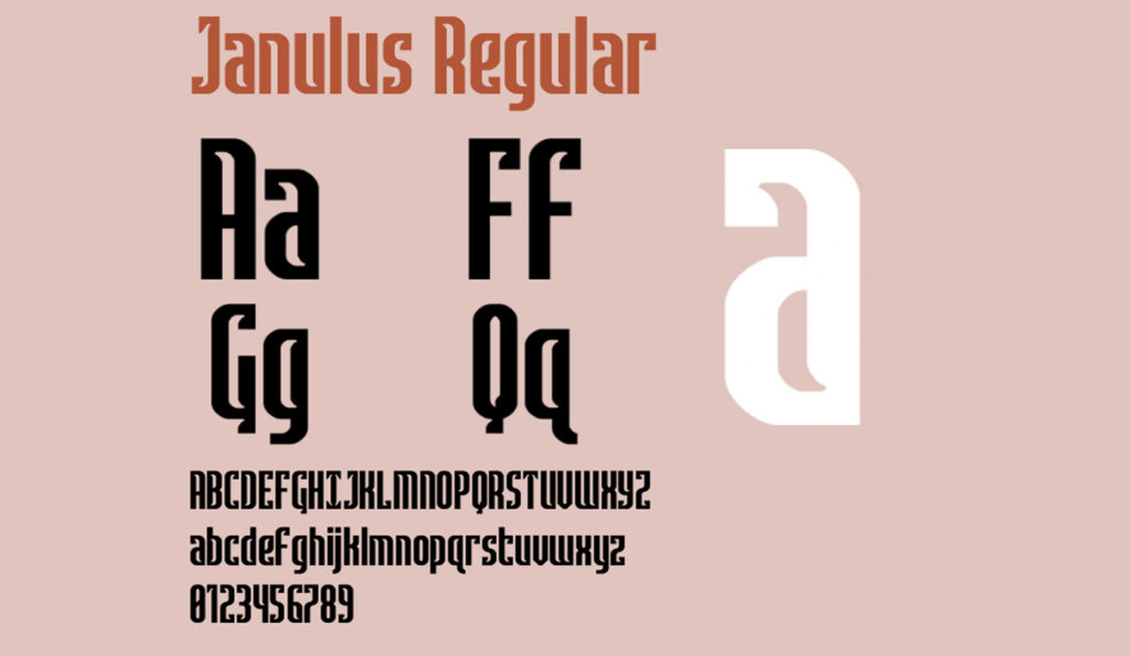 فونت انگلیسی janulus - دیزاین سرا | مرجع دانلود فونت و ابزار های گرافیکی