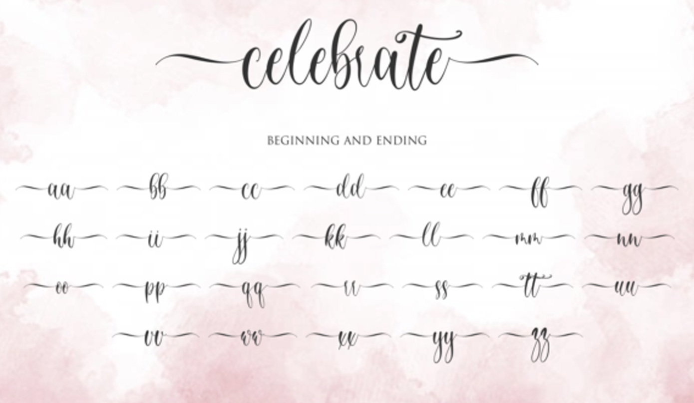 فونت انگلیسی Celebrate Script - دیزاین سرا | مرجع دانلود فونت و ابزار ...